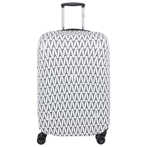 EXP COVER til kuffert M/L – Eiffeltornið, svart og hvítt – Berglon