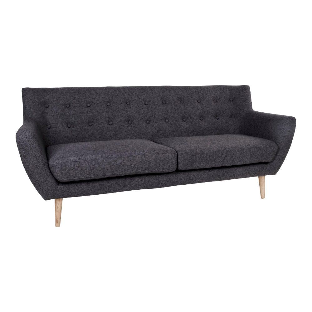 Monte 3 pers. sofa – myrkagrá – Berglon