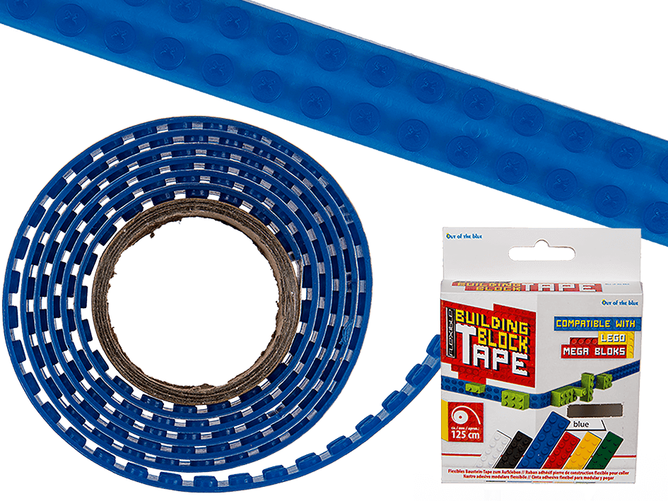 Dark blue flexible building block tape for stickin – Berglon