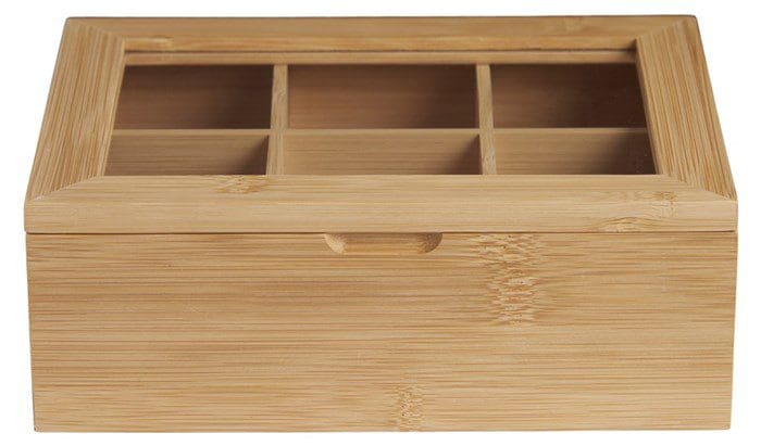 Teboks v/lok, bambus – Berglon