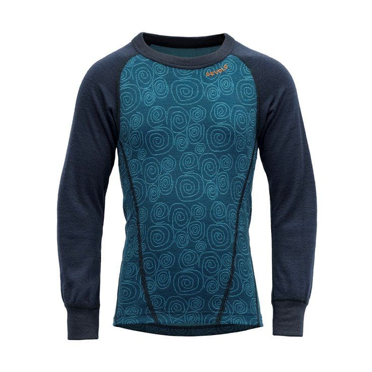 Duo Active Merino blusa til børn, Flood – Berglon