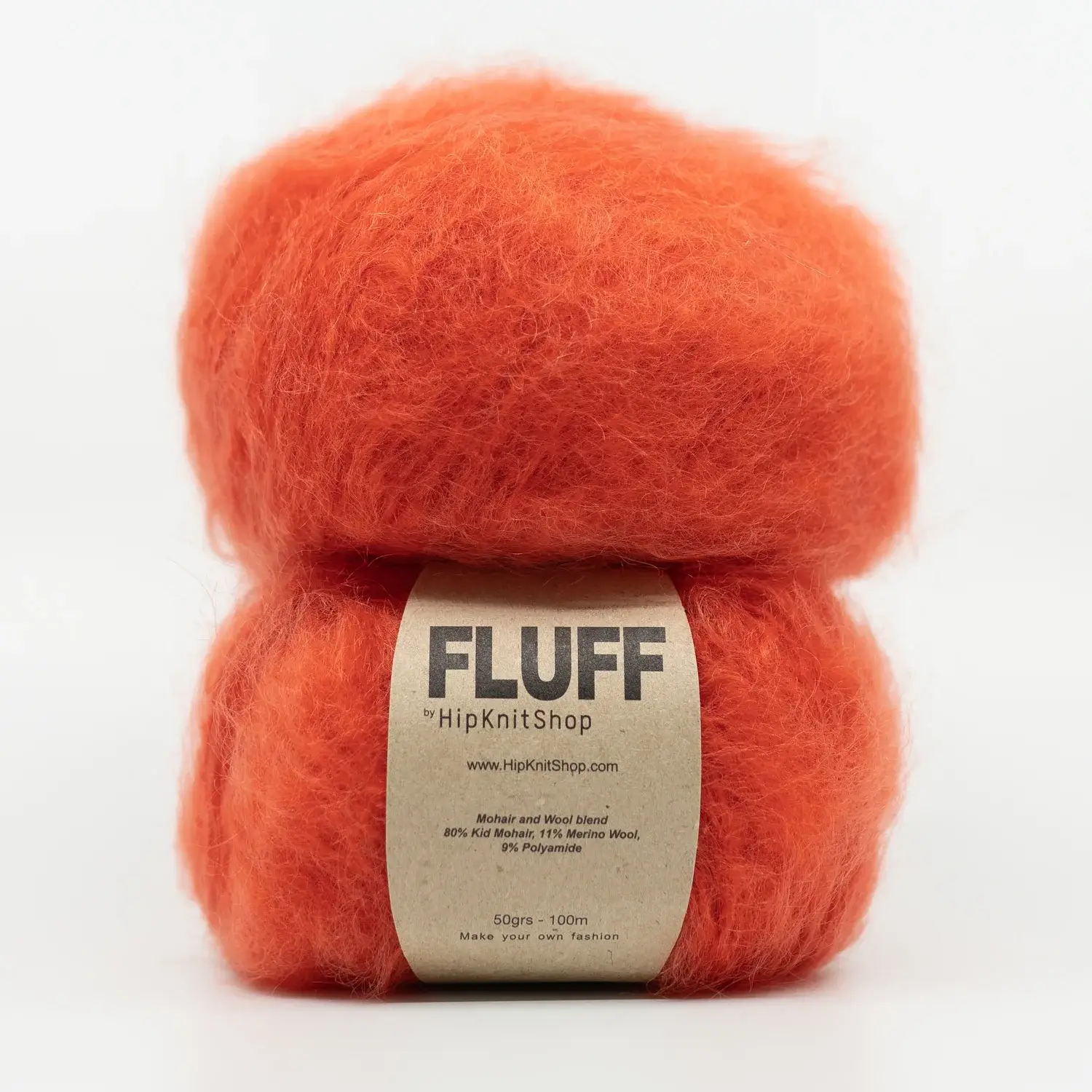 FLUFF Mohair Yarn – Lipstick Red – Berglon