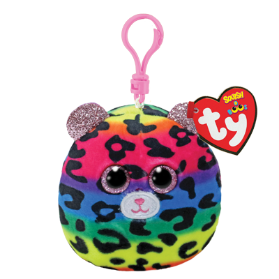 TY Squishy Beanies DOTTY – leopard squish clip 8cm – Berglon