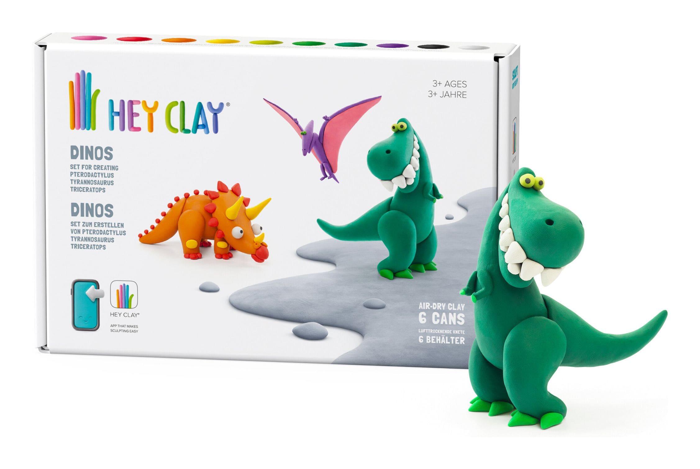 Hey Clay Dinos evningarvoks, 6 íløt – Berglon