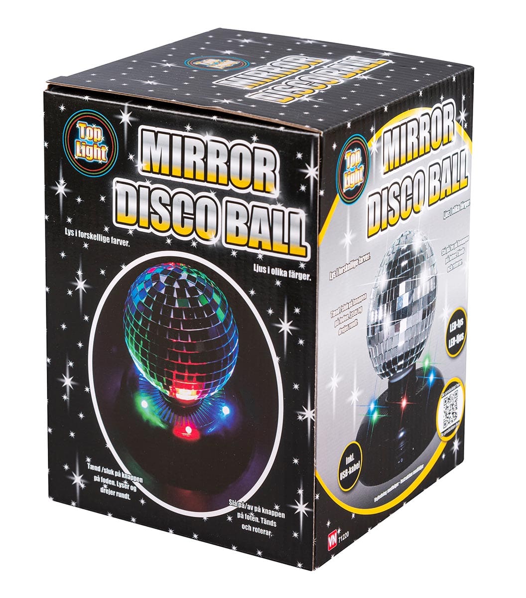 Speglkúla/diskokúla v/LED ljós + USB – Berglon